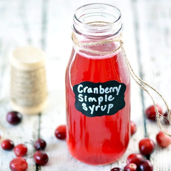 Easy Cranberry Simple Syrup - Foodie and Wine