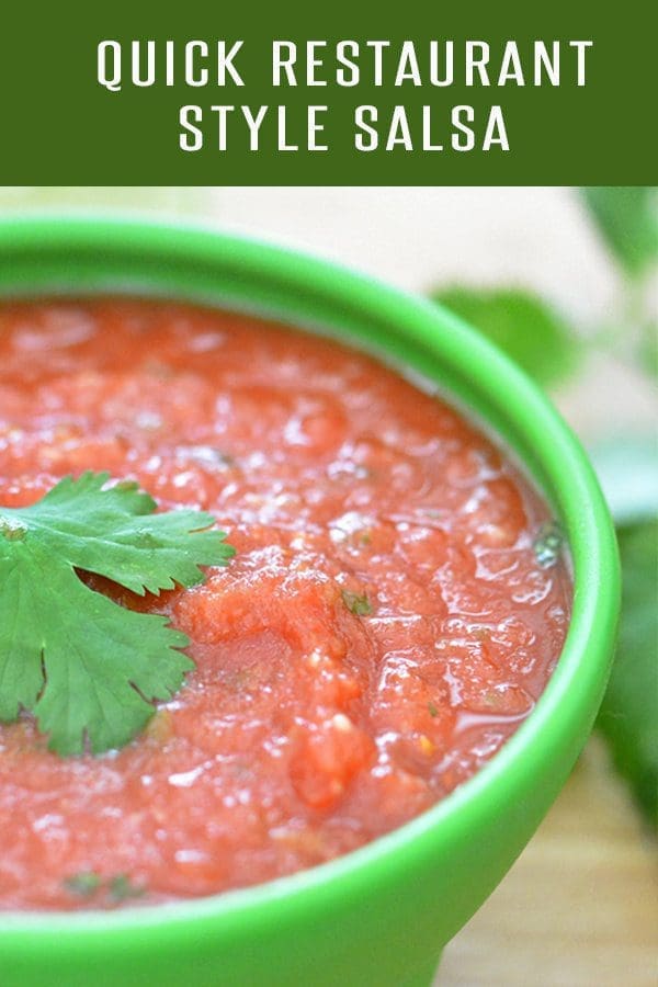 Restaurant Style Homemade Salsa