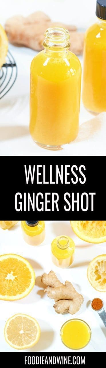 Lemon and Ginger Shot - A Healthy Wellness Shot Recipe