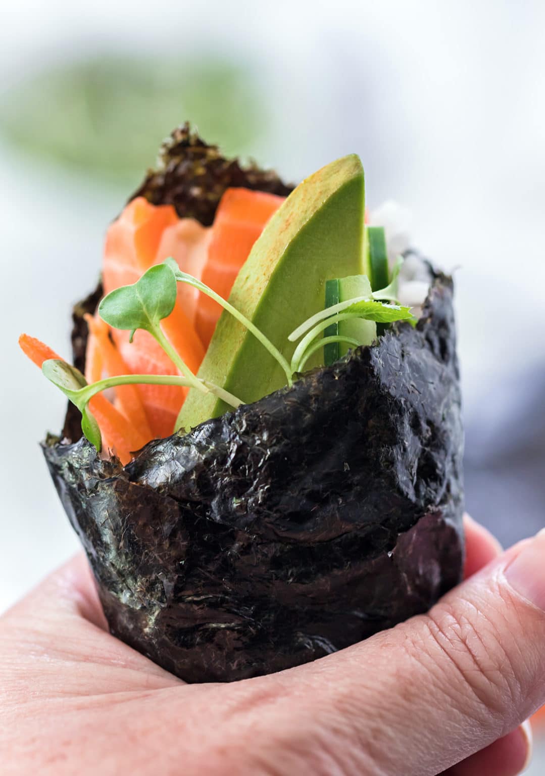 Temaki Sushi (Hand Roll Sushi) - Foodie and Wine