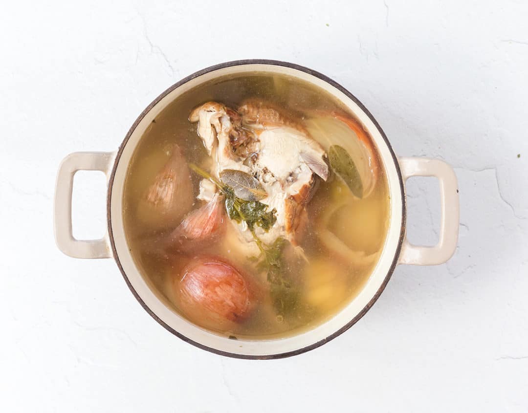 Easy Turkey Broth (Stovetop/Slow Cooker/Instant Pot)