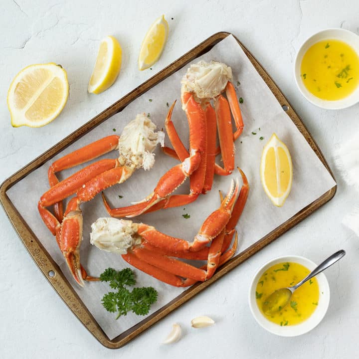 Baked Crab Legs (With Garlic Butter or Cajun Butter)