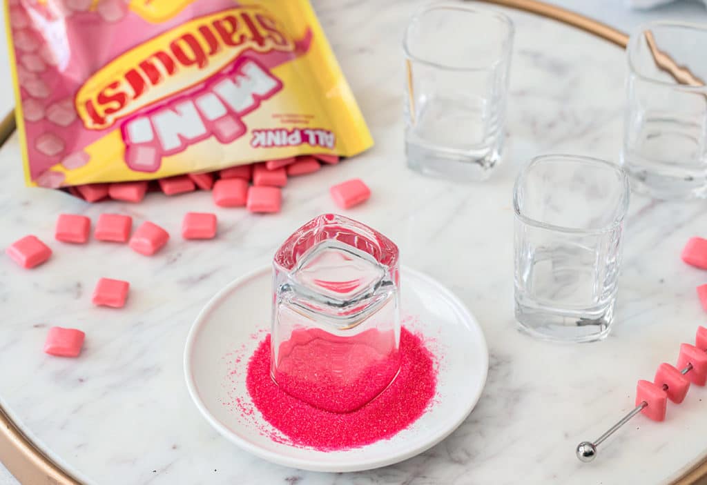 Pink Starburst Shooter (Only 3 Ingredients!) - Foodie and Wine