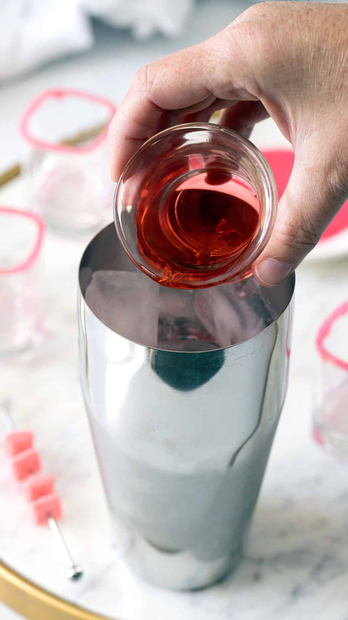 Pink Starburst Shooter (Only 3 Ingredients!) - Foodie and Wine
