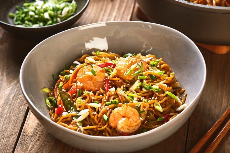 Restaurant-Style Shrimp Lo Mein (Only 20 Minutes)