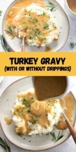 Easy Turkey Gravy (With or Without Drippings) - Foodie and Wine