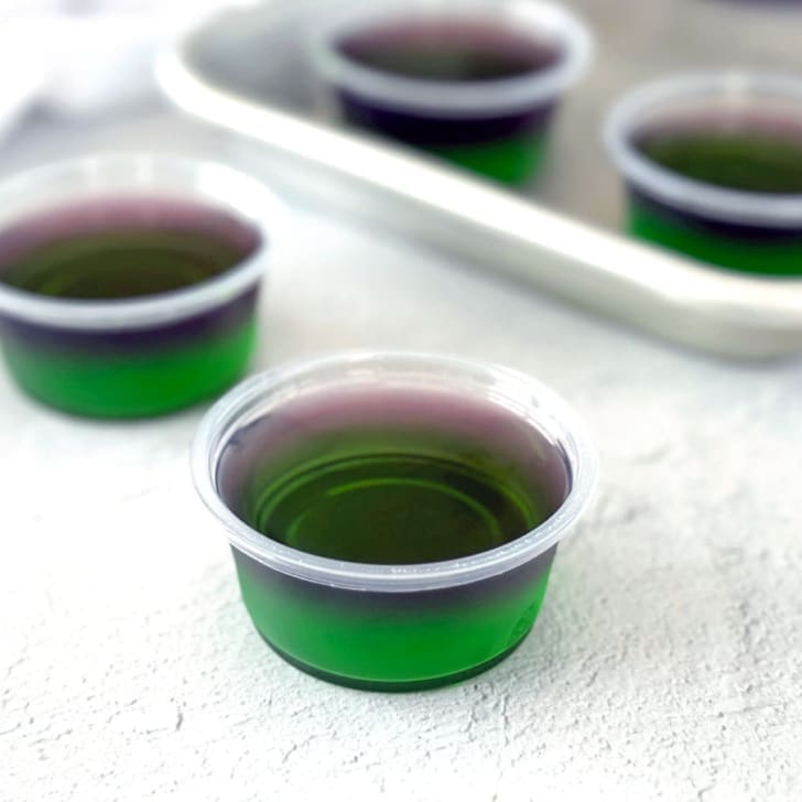 Easy Layered Halloween Jello Shots Recipe - Foodie and Wine