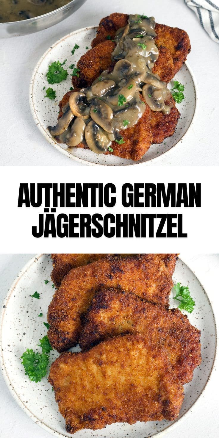 Jägerschnitzel (Hunter Schnitzel) - Foodie and Wine